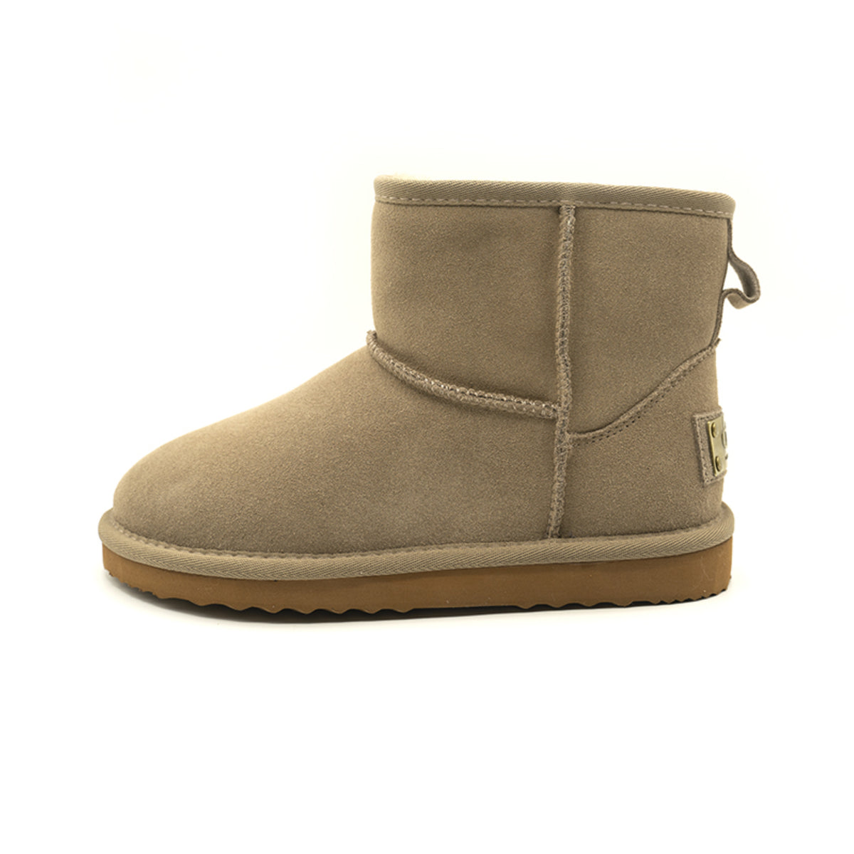 OB58541 Khaki OOG Mini Damen Leder Boots – OOG Fashion Lifestyle